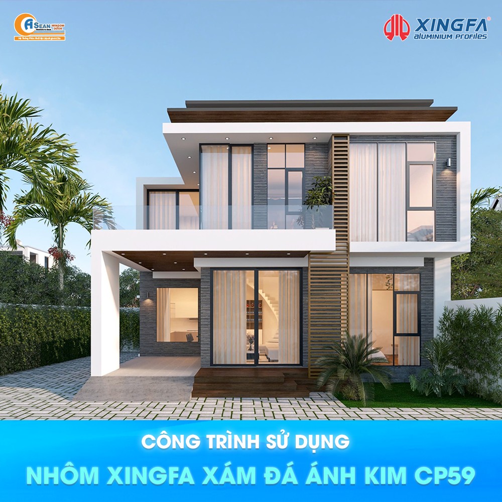 Nhôm Xingfa CP59 Xám Đá Ánh Kim: Sắc Xám Thời Thượng Cho Công Trình Tại ...